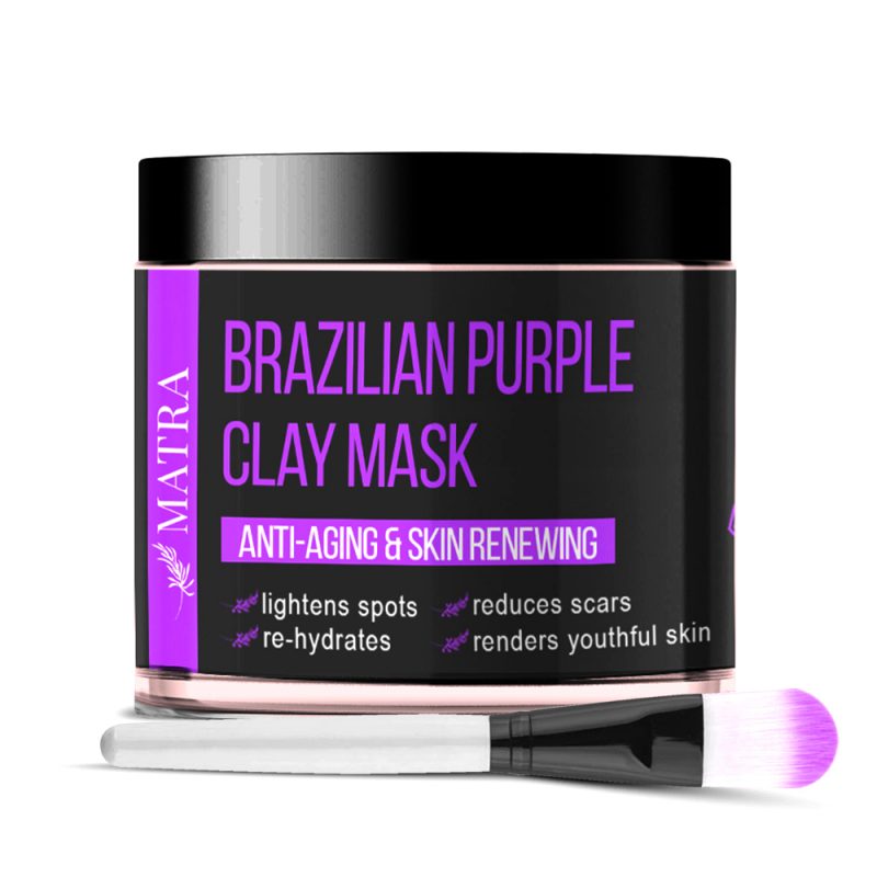 Matra Brazilian Purple Clay Mask - Best Anti Aging Face Mask