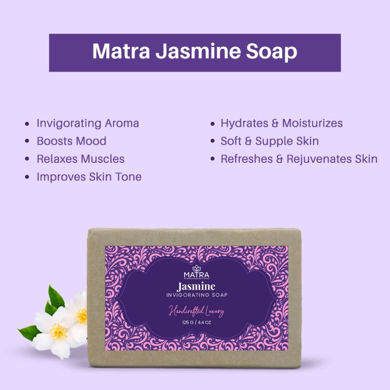 Matra Jasmine Handmade Soap with Jamarosa Oil & Aloe Vera - MyMatra.com
