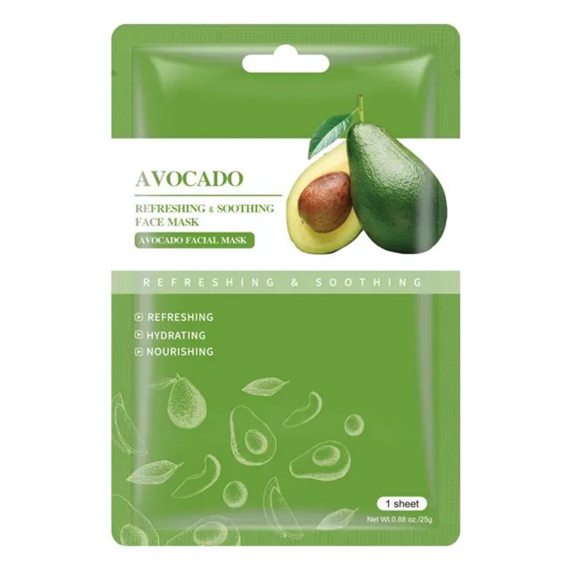 Matra Avocado Sheet Mask - Hydrating & Skin Rejuvenation Serum Sheet ...