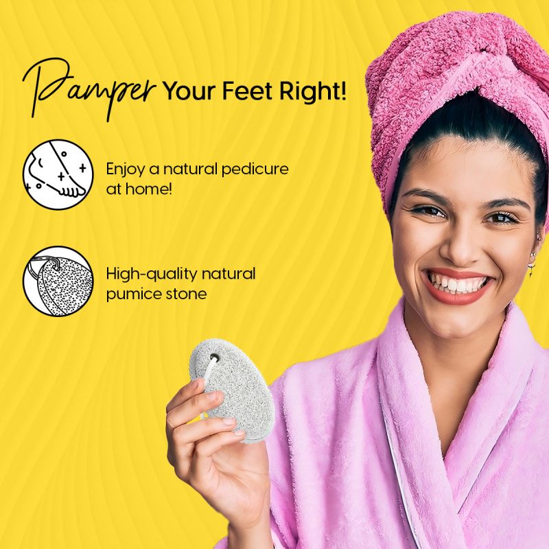 Matra Pumice Stone with Rubber Grip Pedicure Tool for Foot Scrubbing ...