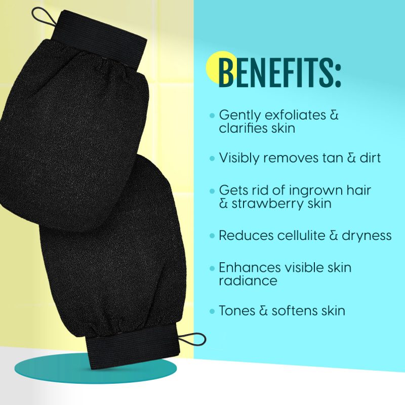 Matra Exfoliating Bath Glove Body Scrubbing Mitten for Deep Cleansing ...