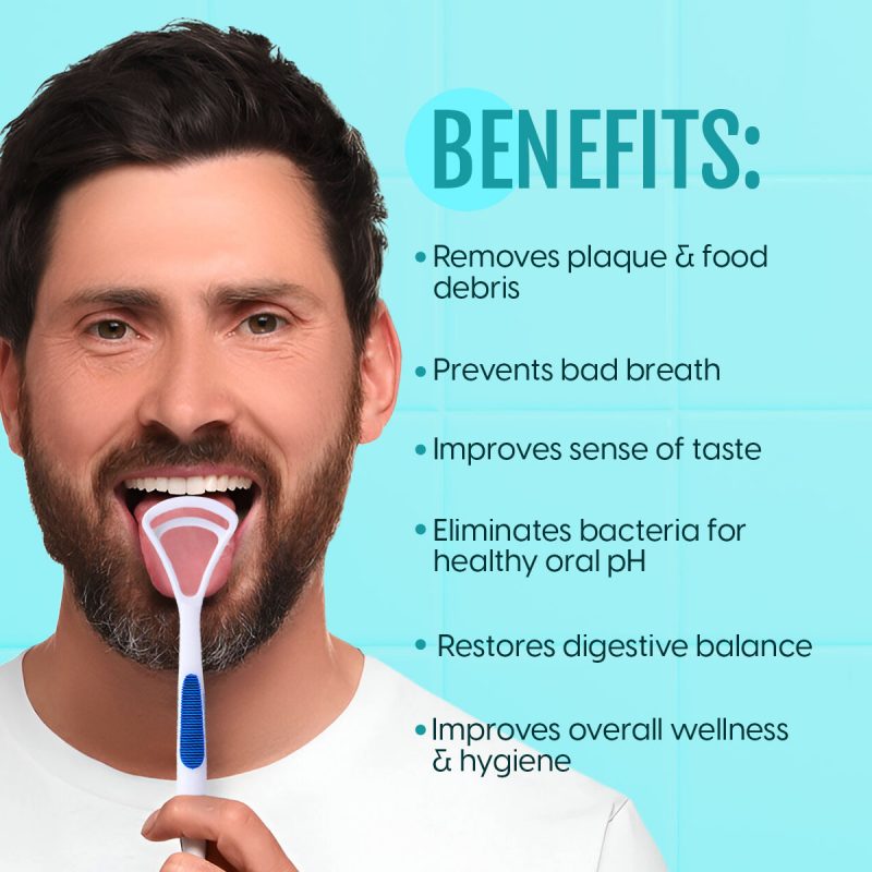 Matra Tongue Cleaner (2 pcs) - Plastic Tongue Scraper with Dual Edges ...